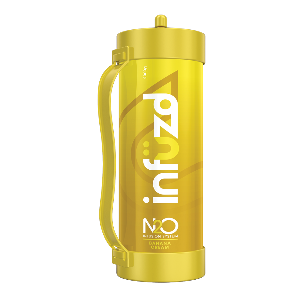 Infüzd Banana Cream - 2000g Nitrous Oxide Cylinder – Infuzd Nitrous