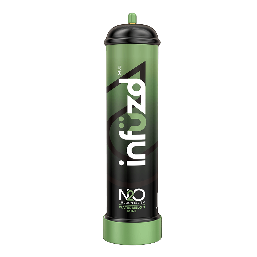 Infüzd Watermelon Mint - 640g Nitrous Oxide Cylinder – Infuzd Nitrous