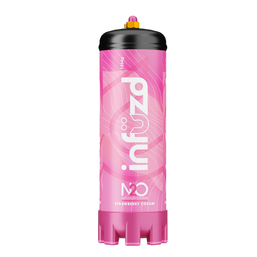 Infüzd Strawberry Cream - 1364g Nitrous Oxide Cylinder – Infuzd Nitrous