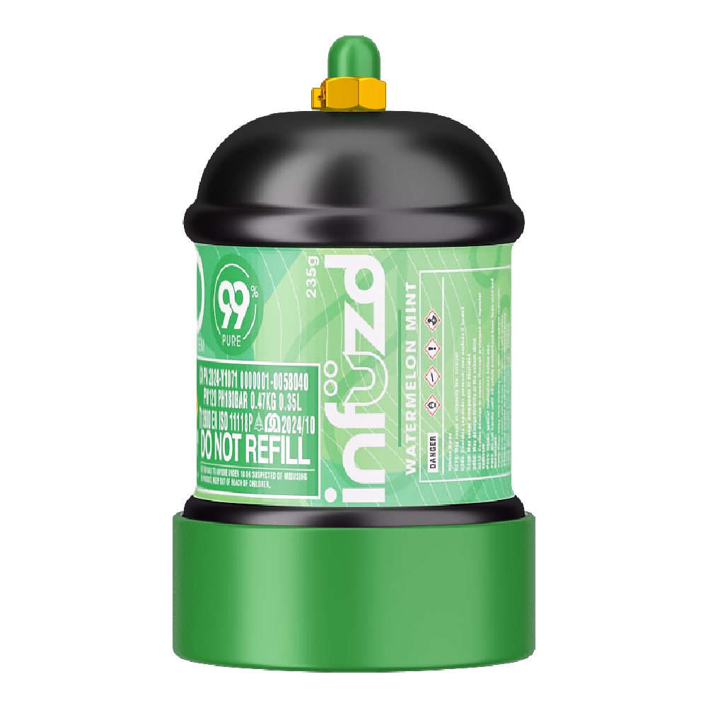 Infüzd Watermelon Mint - 235g Nitrous Oxide Cylinder – Infuzd Nitrous