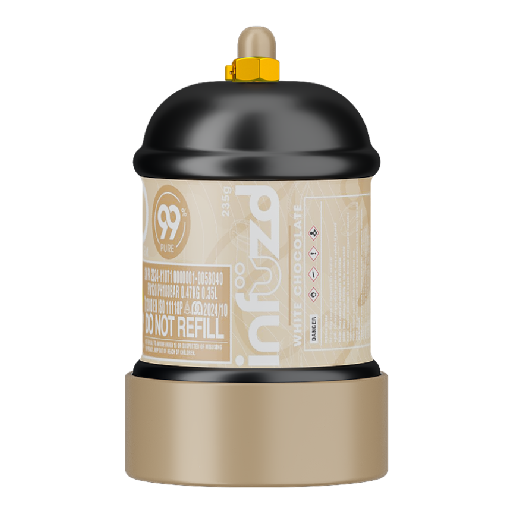 Infüzd White Chocolate - 235g Nitrous Oxide Cylinder – Infuzd Nitrous